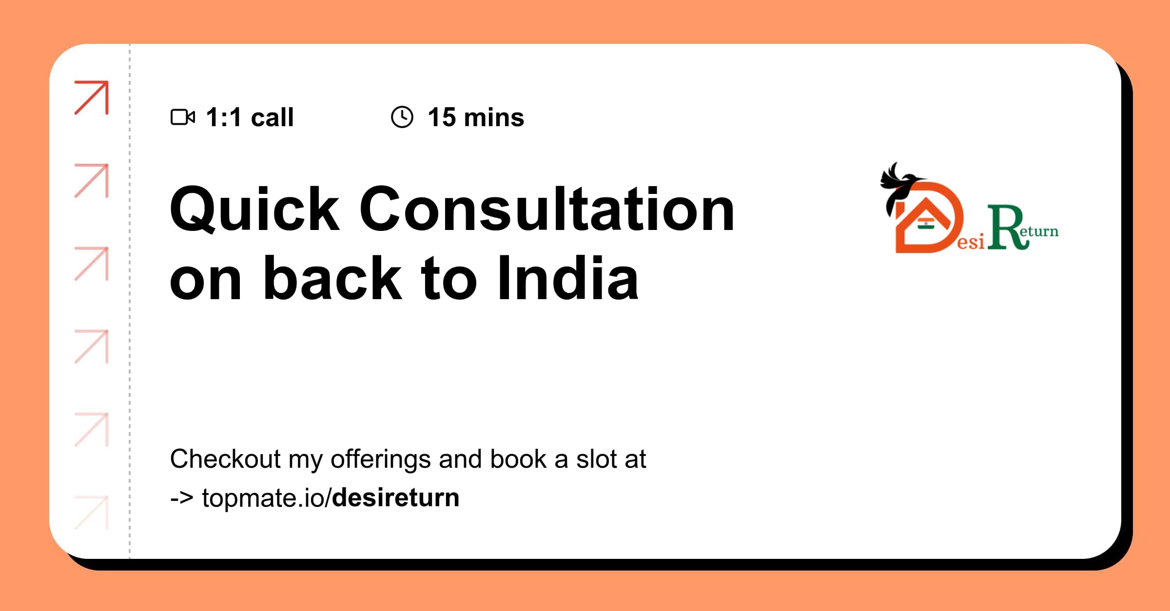 ⏱️ 15-Min Call – Quick Clarity Call with Desi Return